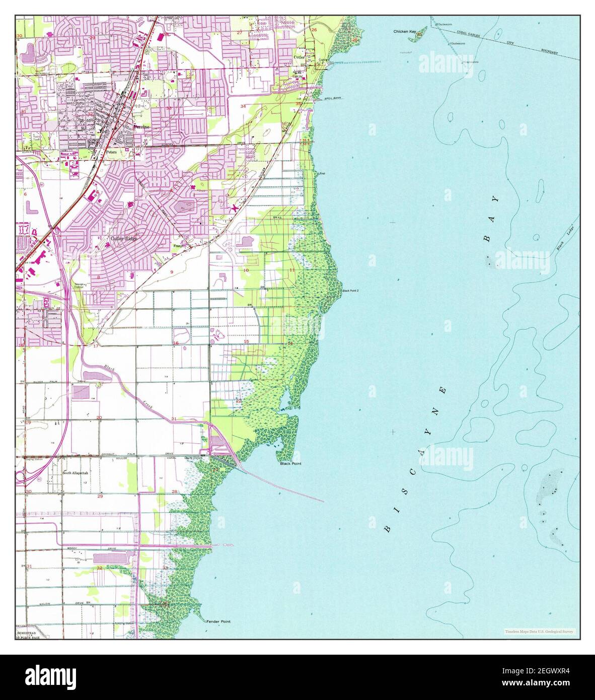 Perrine, Florida, map 1956, 1:24000, United States of America by ...