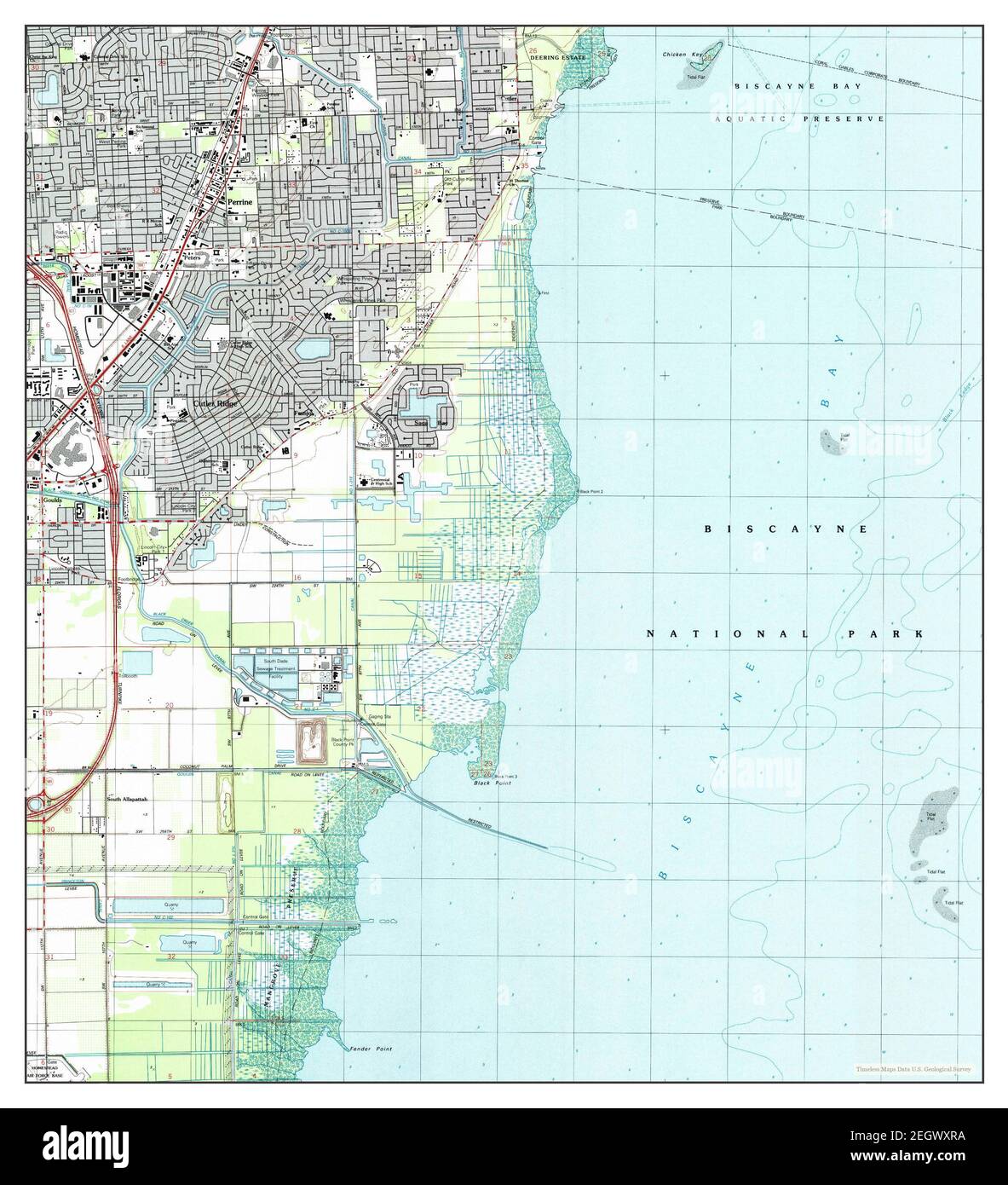 Perrine, Florida, map 1988, 1:24000, United States of America by ...