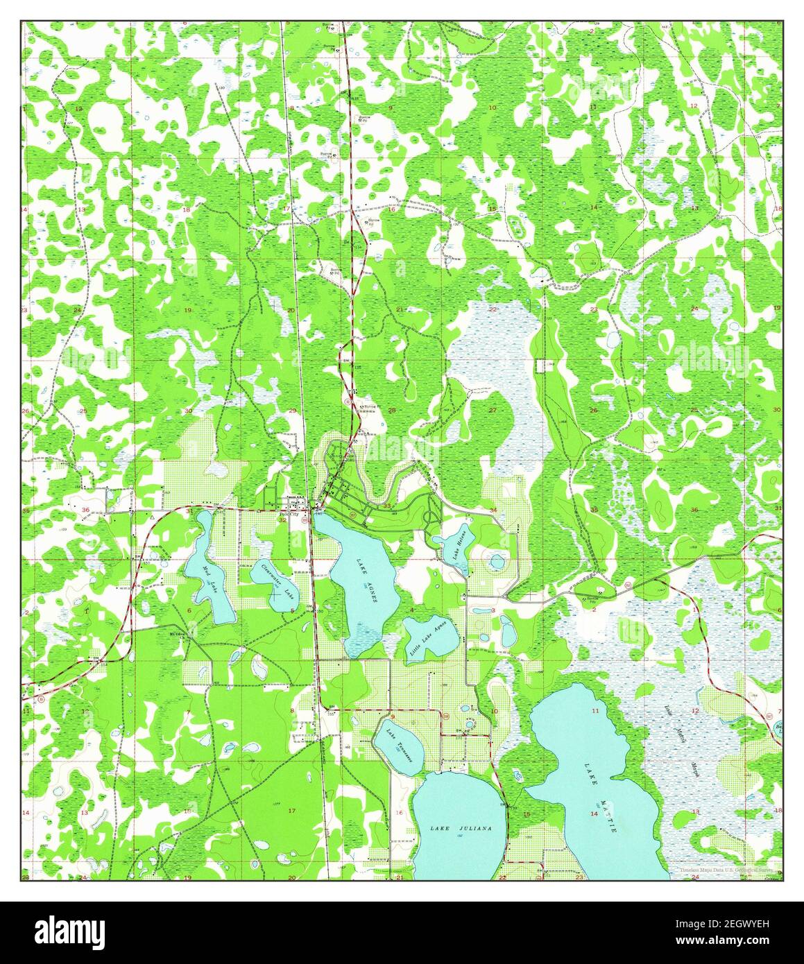 Polk county map Cut Out Stock Images & Pictures - Alamy