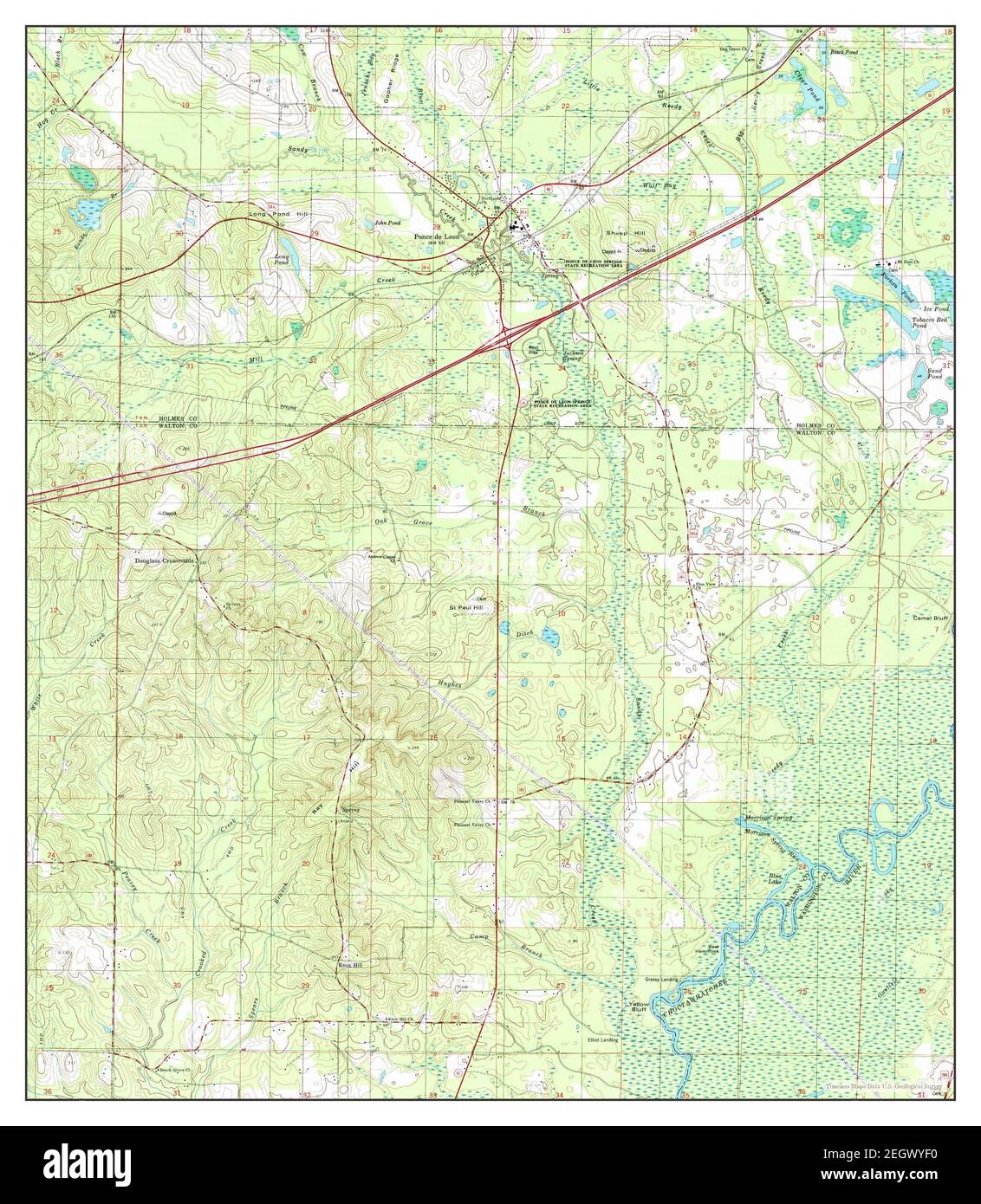 Ponce De Leon, Florida, map 1994, 1:24000, United States of America by ...