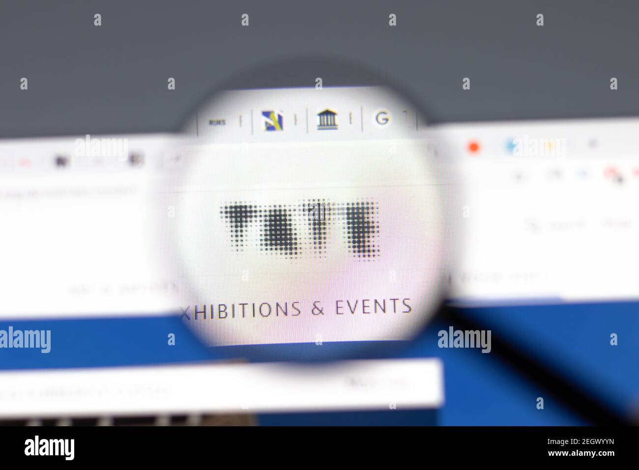 New York, USA - 15 February 2021: Tate Modern in London website in ...