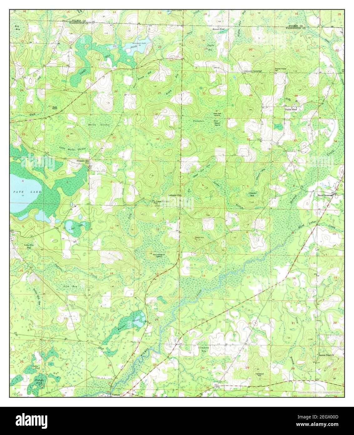 Poplar Head, Florida, map 1950, 1:24000, United States of America by ...