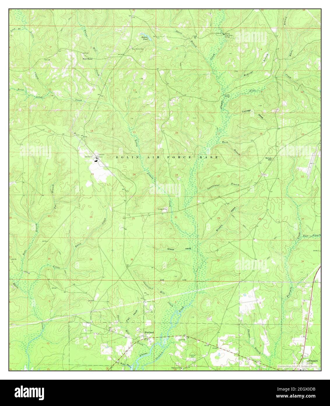 Portland, Florida, map 1970, 1:24000, United States of America by ...