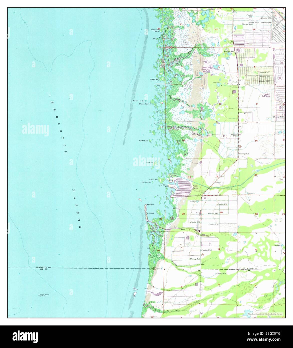 Punta gorda map hi-res stock photography and images - Alamy