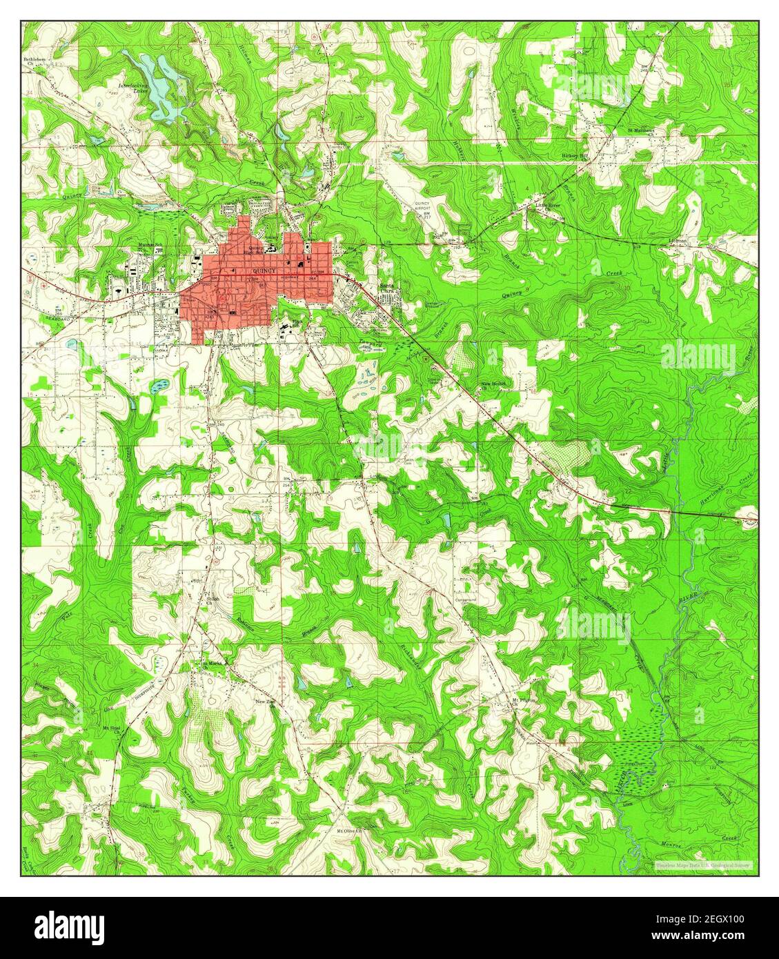 Quincy, Florida, map 1959, 1:24000, United States of America by ...