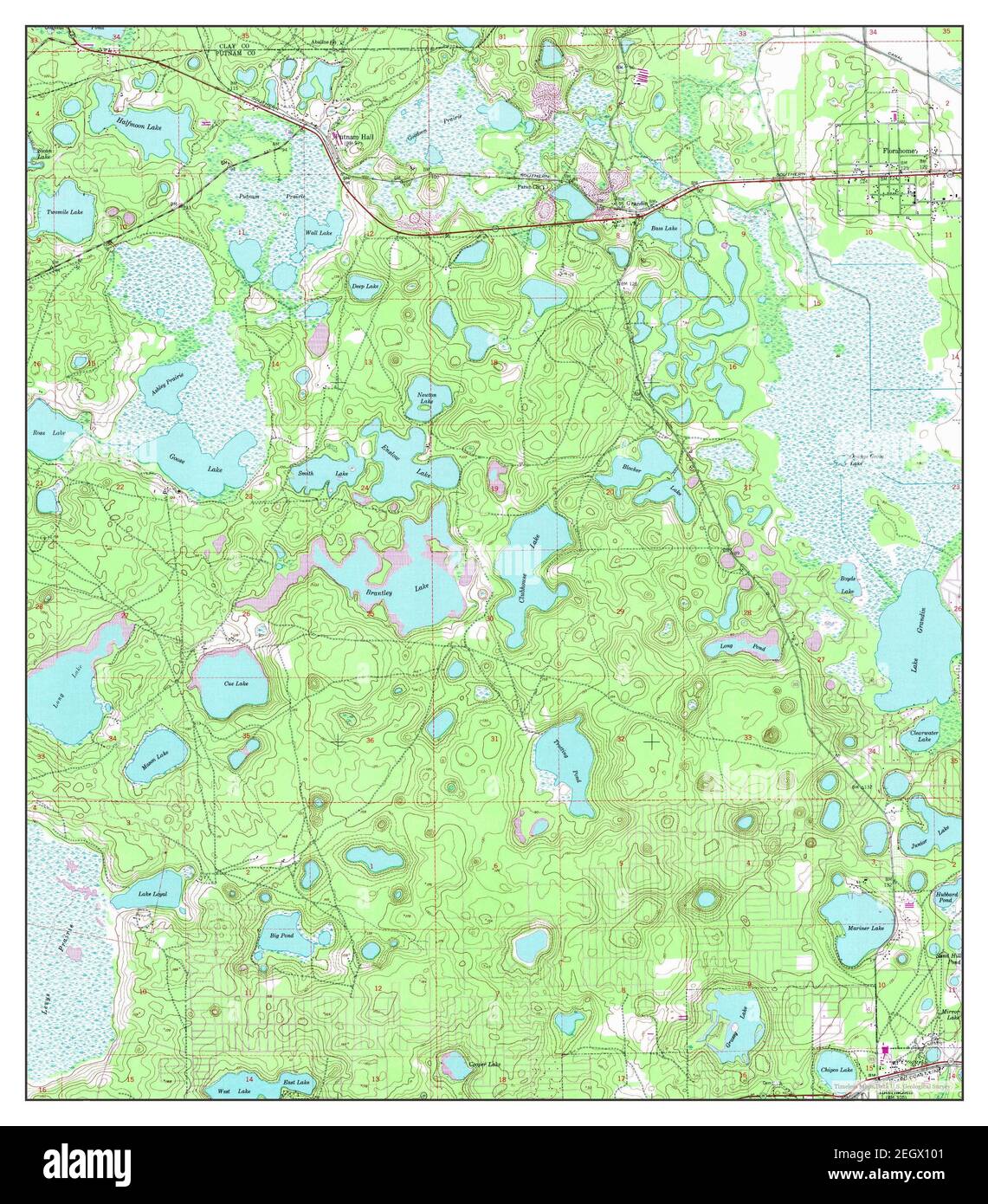 Putnam Hall, Florida, map 1949, 1:24000, United States of America by ...