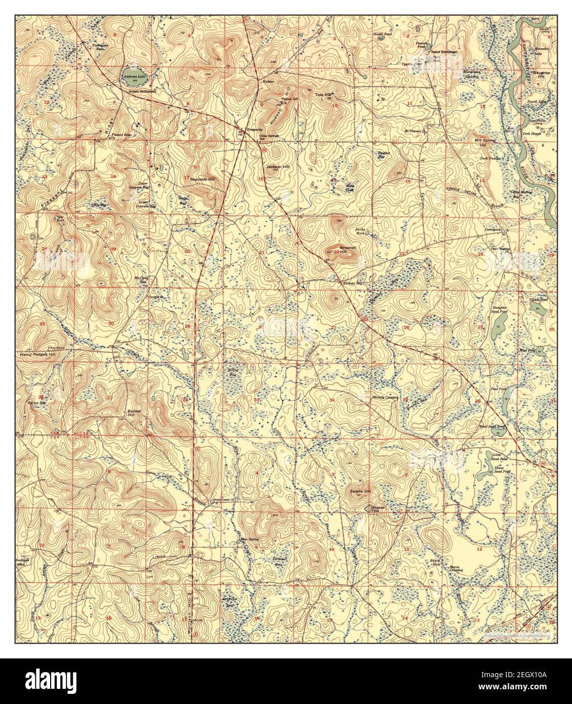 Prosperity, Florida, map 1950, 1:24000, United States of America by ...