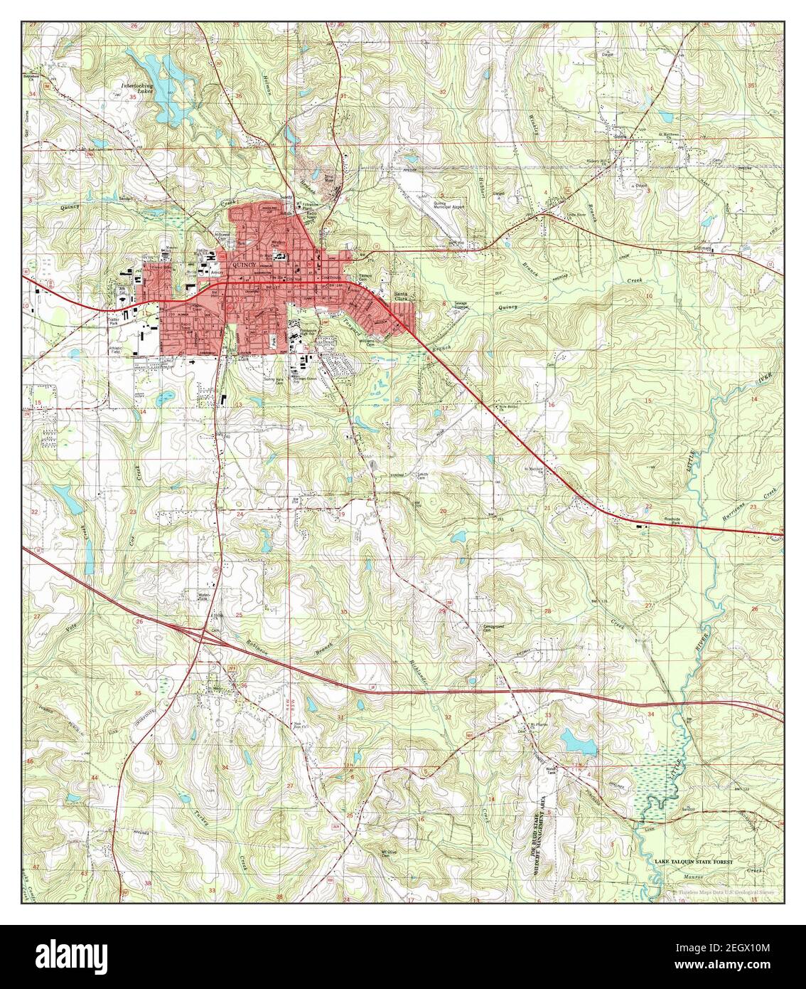 Quincy, Florida, map 1994, 1:24000, United States of America by ...