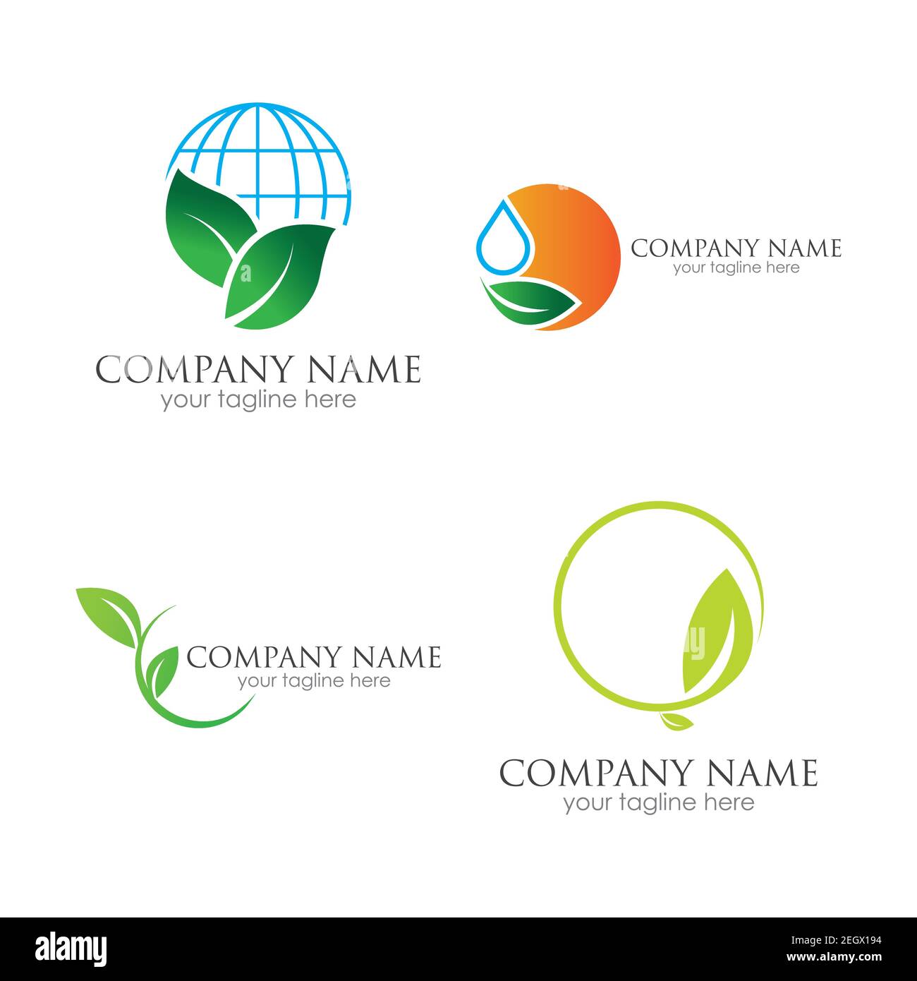 go green logo symbol vector illustration design template Stock Vector ...