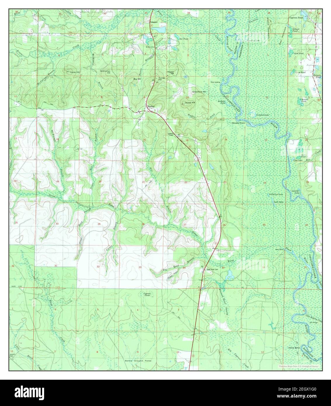 Redbay, Florida, map 1982, 1:24000, United States of America by ...