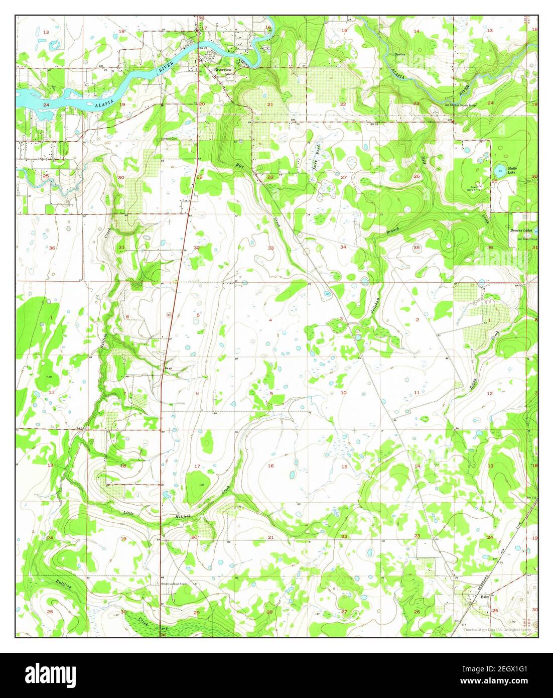 Riverview, Florida, map 1956, 1:24000, United States of America by ...