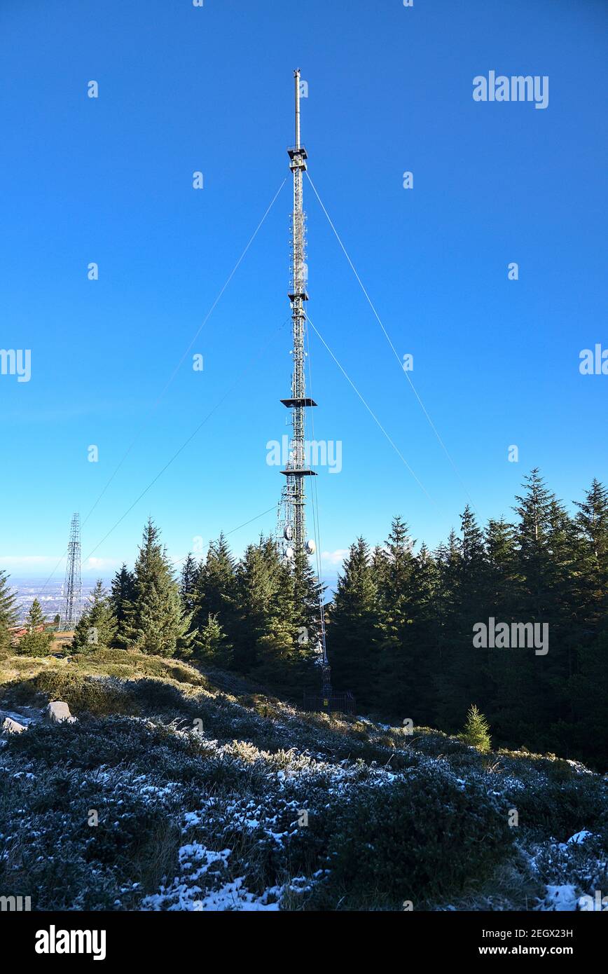 Beautiful view of Three Rock TV transmitter antenna viewed from Fairy ...