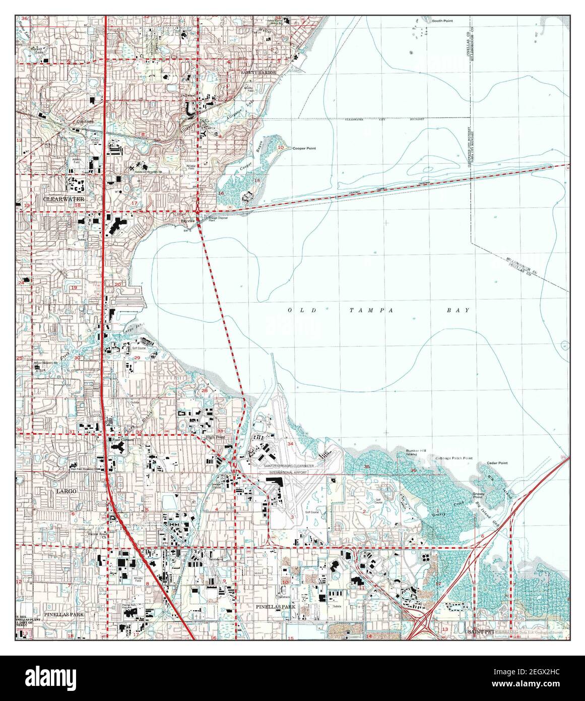 Safety Harbor, Florida, map 1998, 1:24000, United States of America by ...