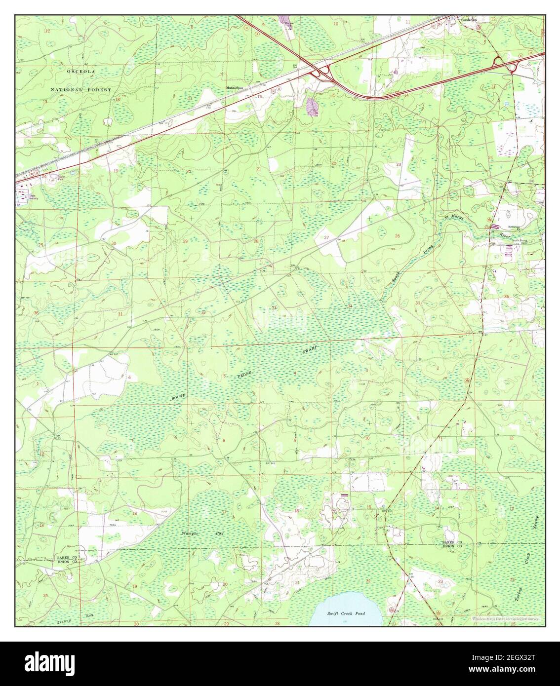 Sanderson South, Florida, map 1963, 1:24000, United States of America ...