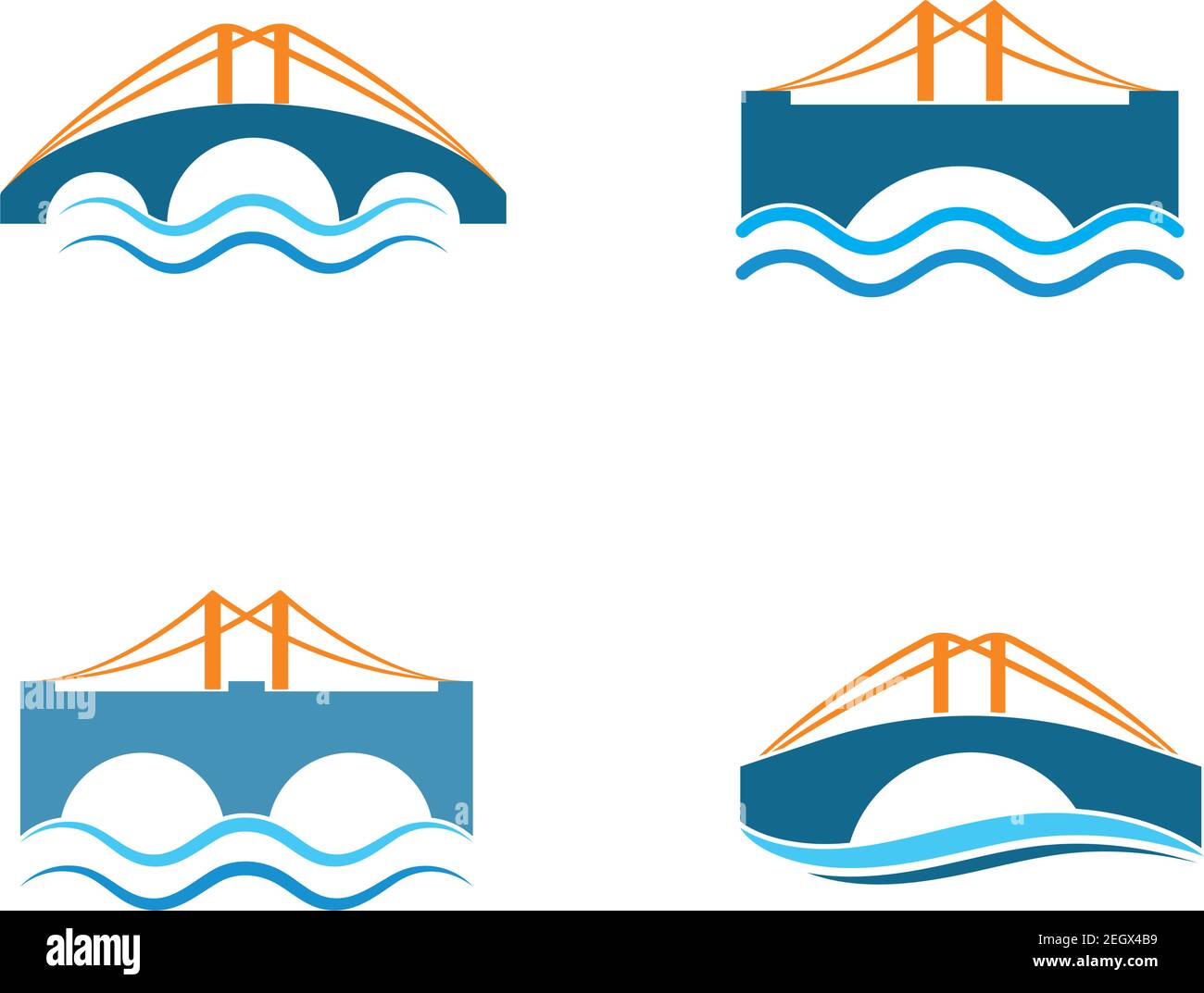 City across the water Stock Vector Images - Alamy