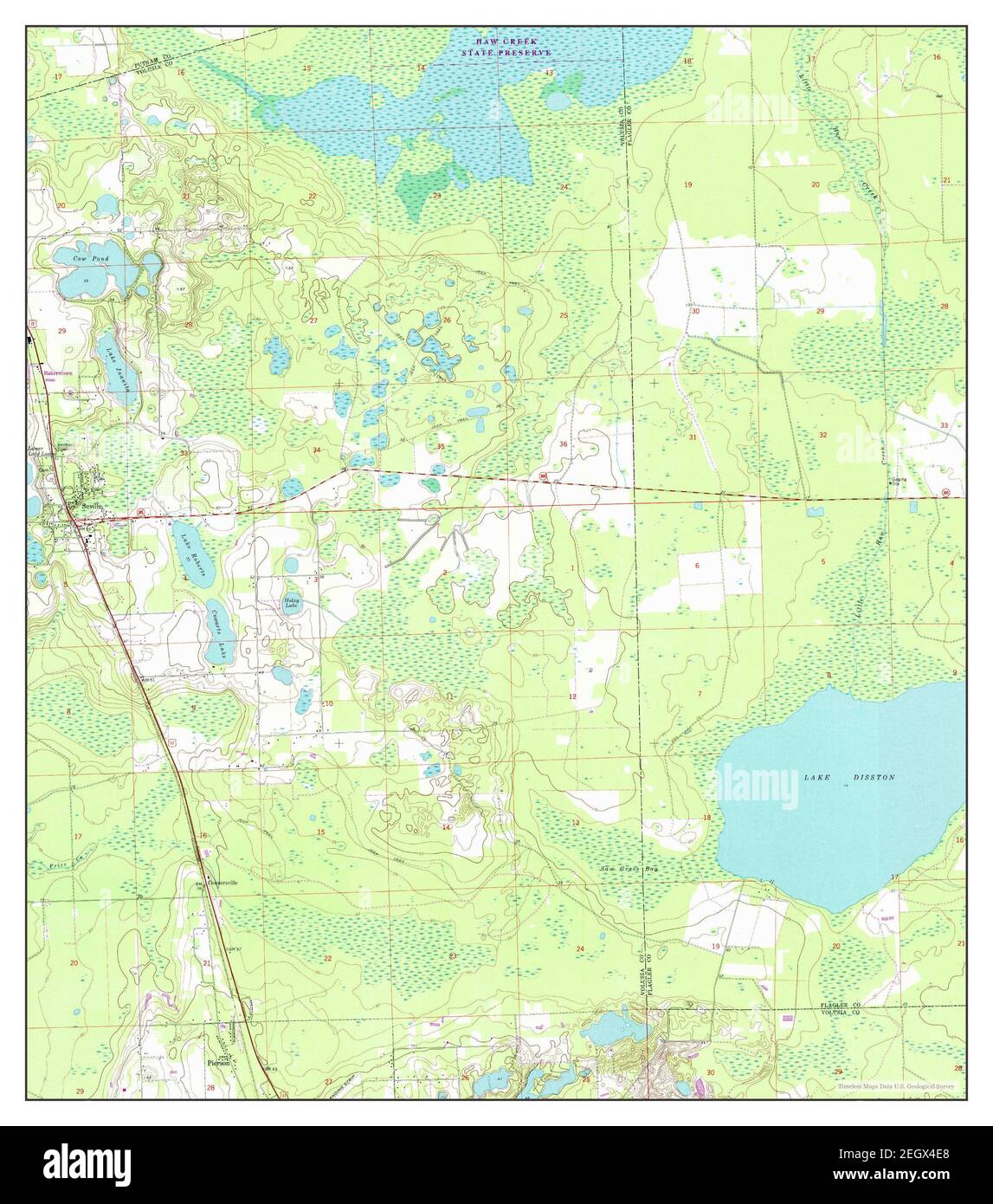 Seville, Florida, map 1970, 1:24000, United States of America by ...