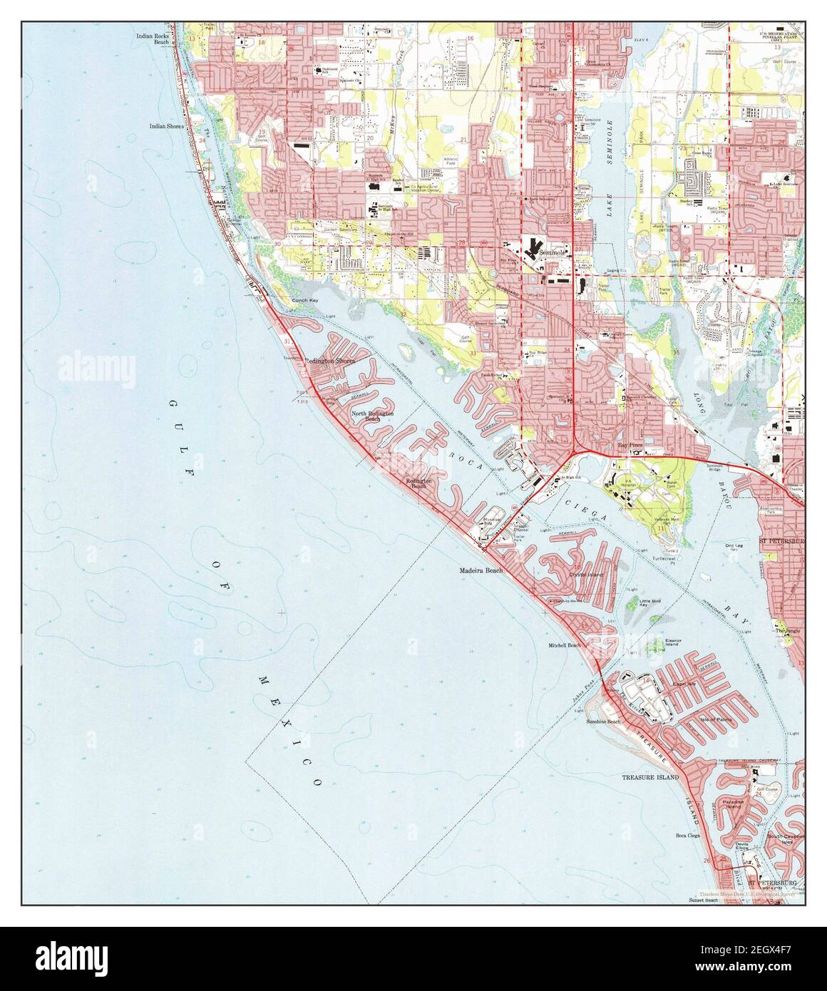 Seminole, Florida, map 1974, 1:24000, United States of America by ...