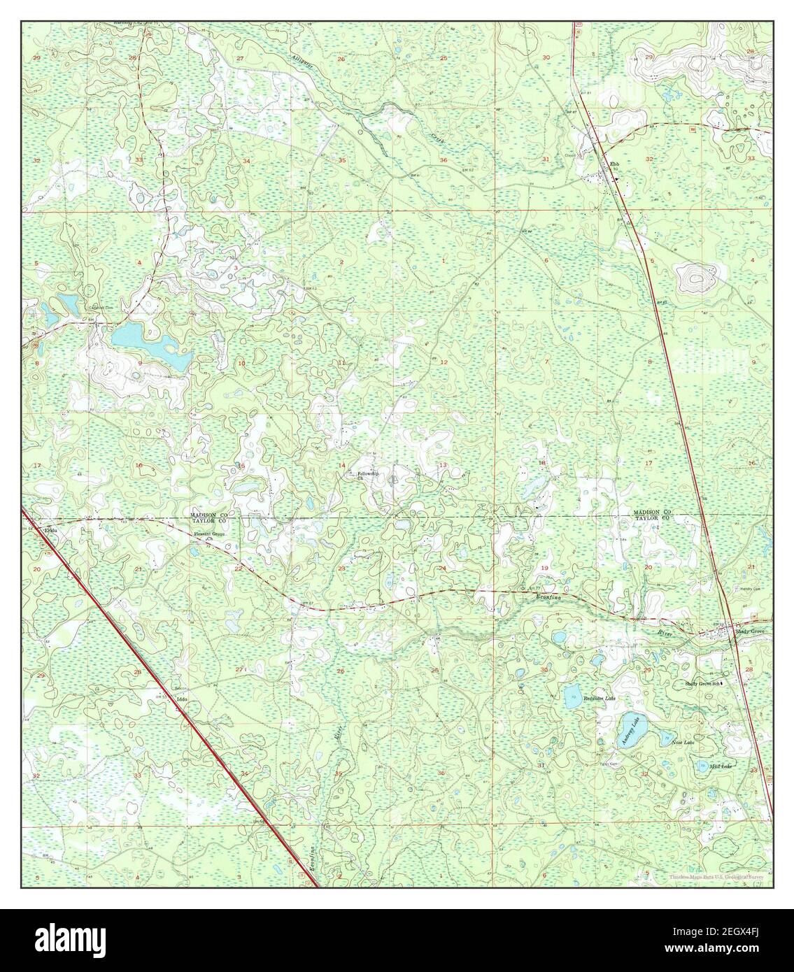 Shady Grove, Florida, map 1955, 1:24000, United States of America by ...