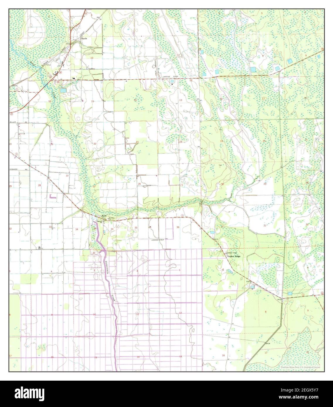Spuds, Florida, map 1970, 1:24000, United States of America by Timeless ...