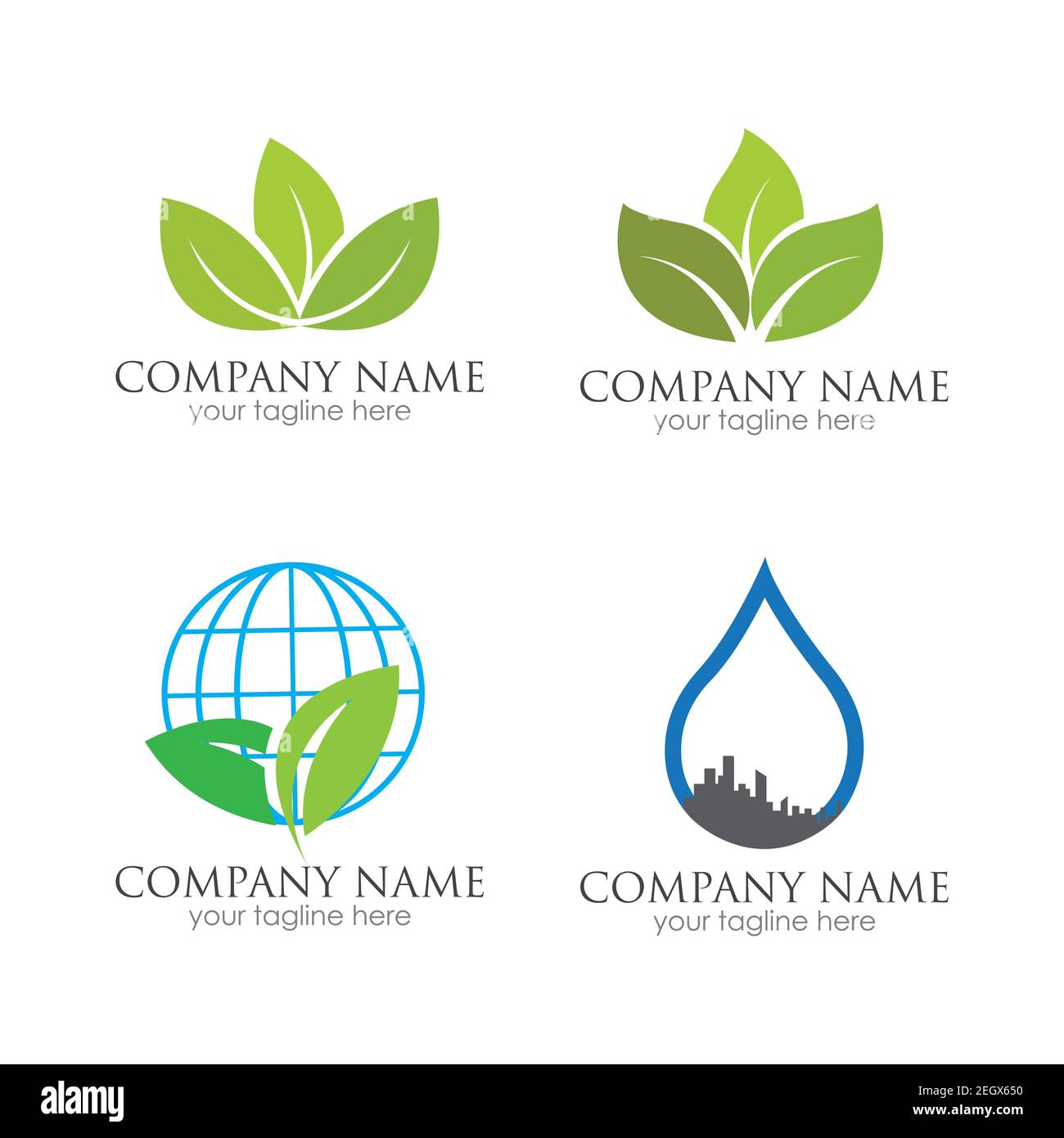 go green logo symbol vector illustration design template Stock Vector ...