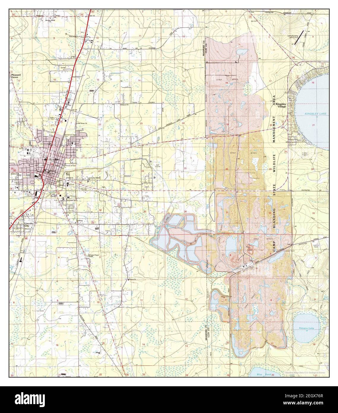 Starke, Florida, map 1999, 1:24000, United States of America by ...