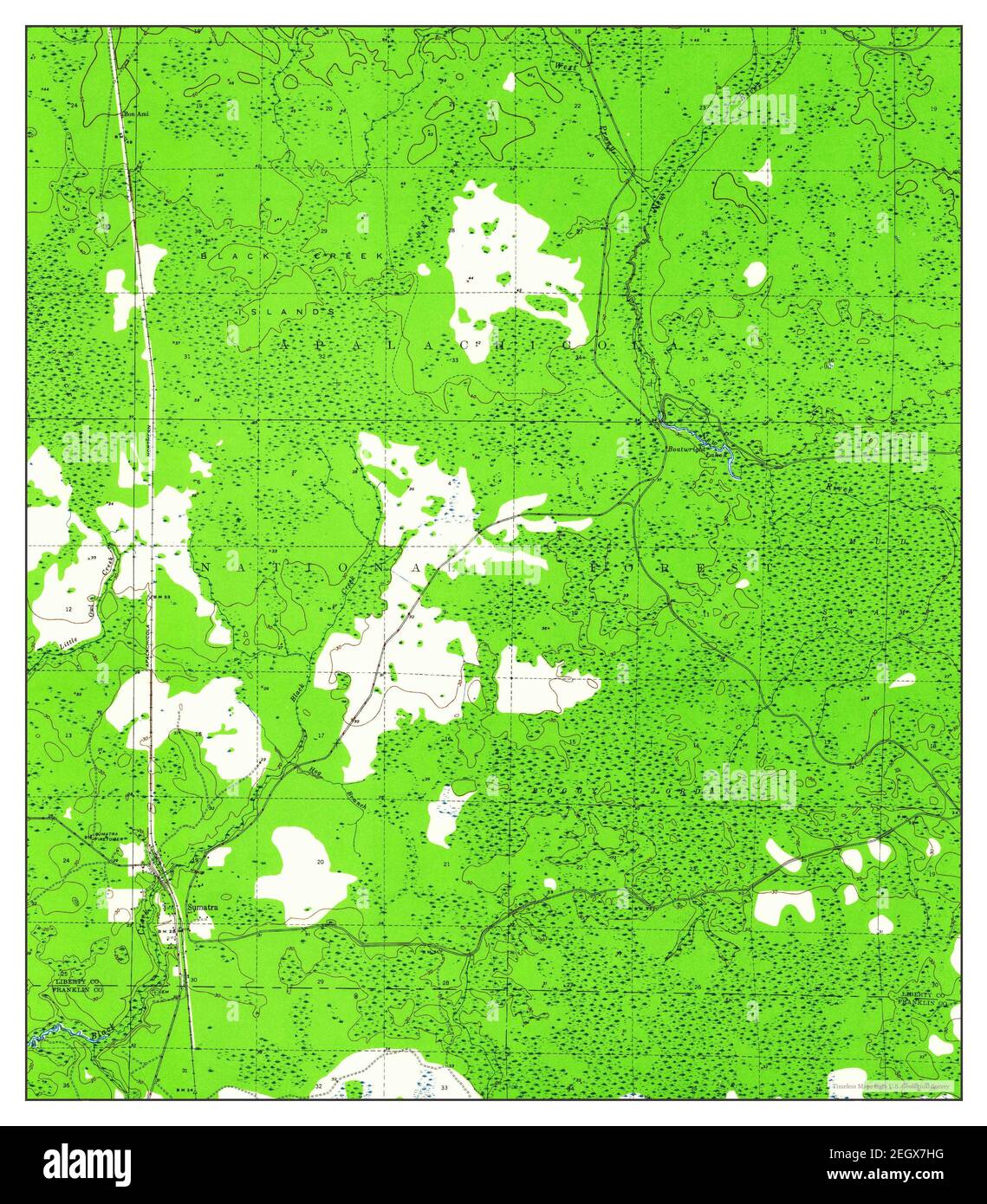Sumatra, Florida, map 1946, 1:24000, United States of America by ...