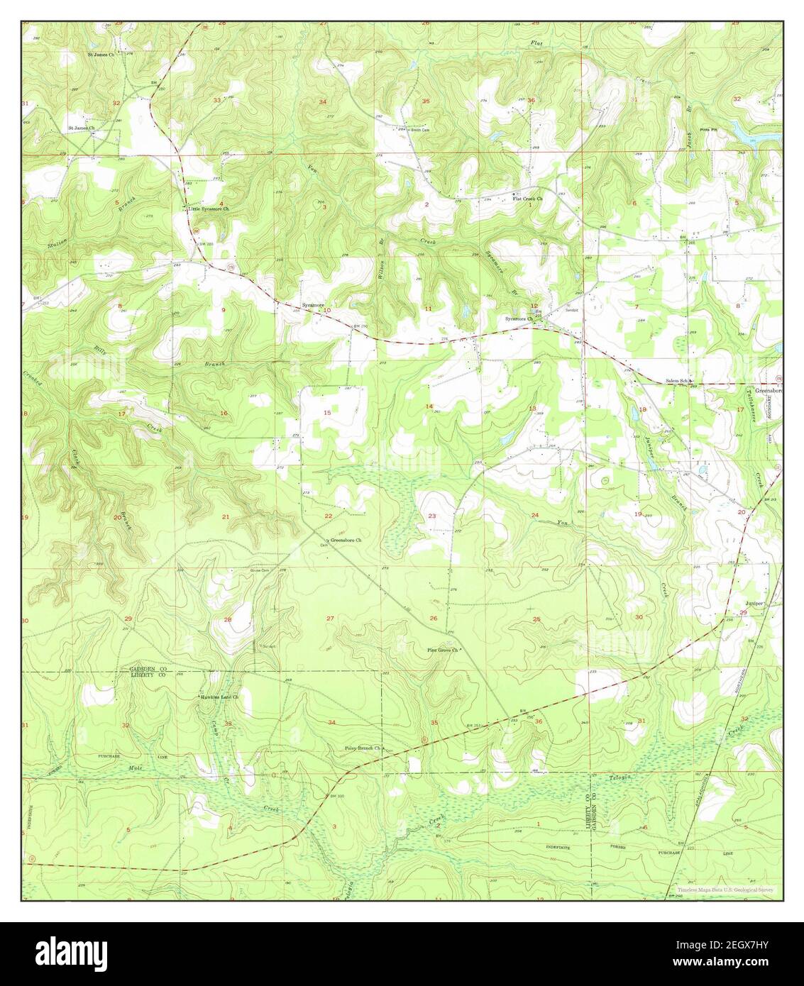 Sycamore, Florida, map 1955, 1:24000, United States of America by ...