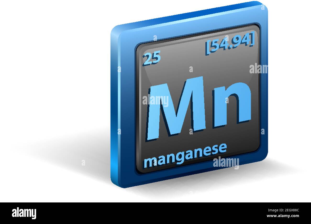 Manganese Chemical Element Chemical Symbol With Atomic Number And