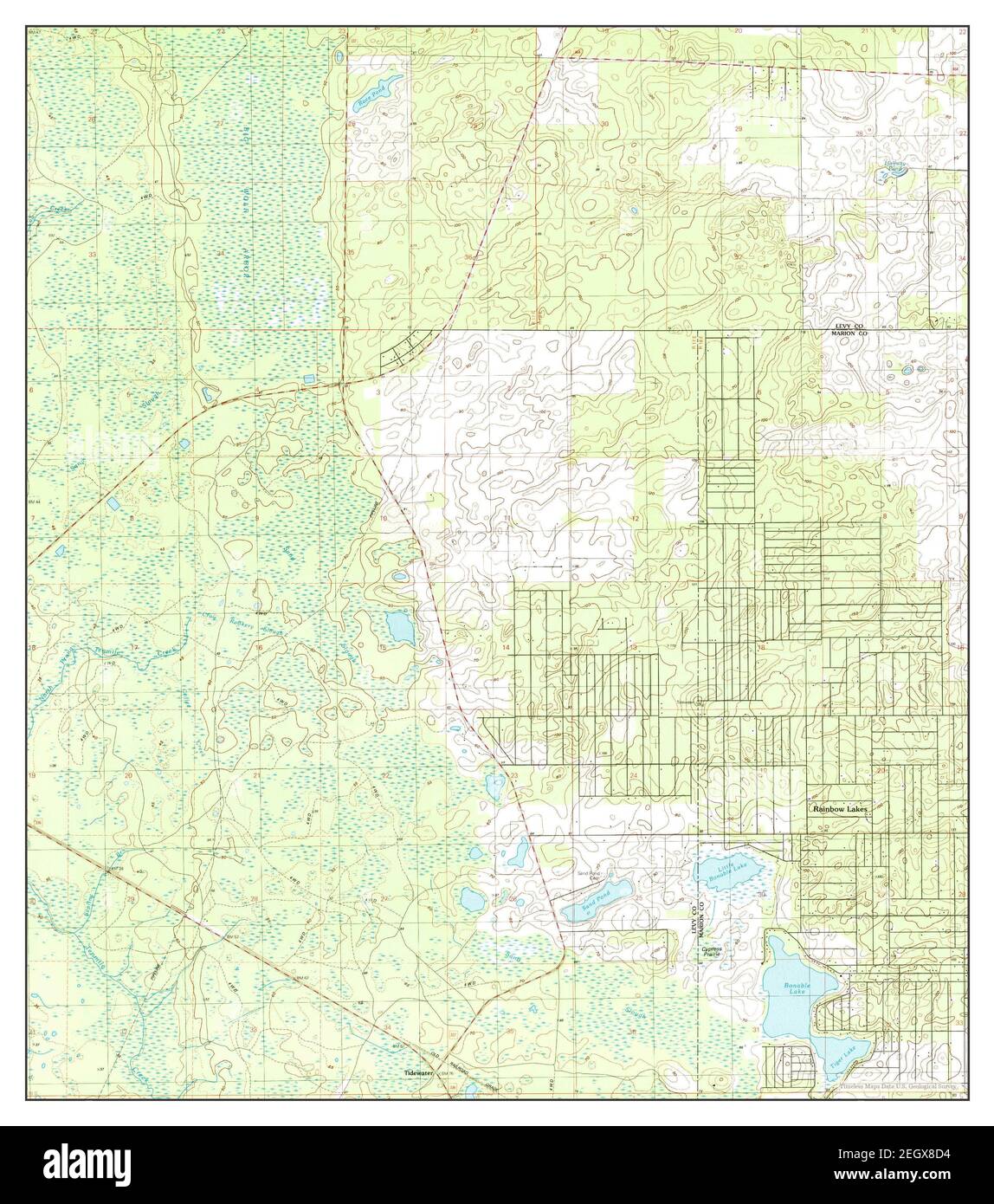 Tidewater, Florida, map 1991, 1:24000, United States of America by ...