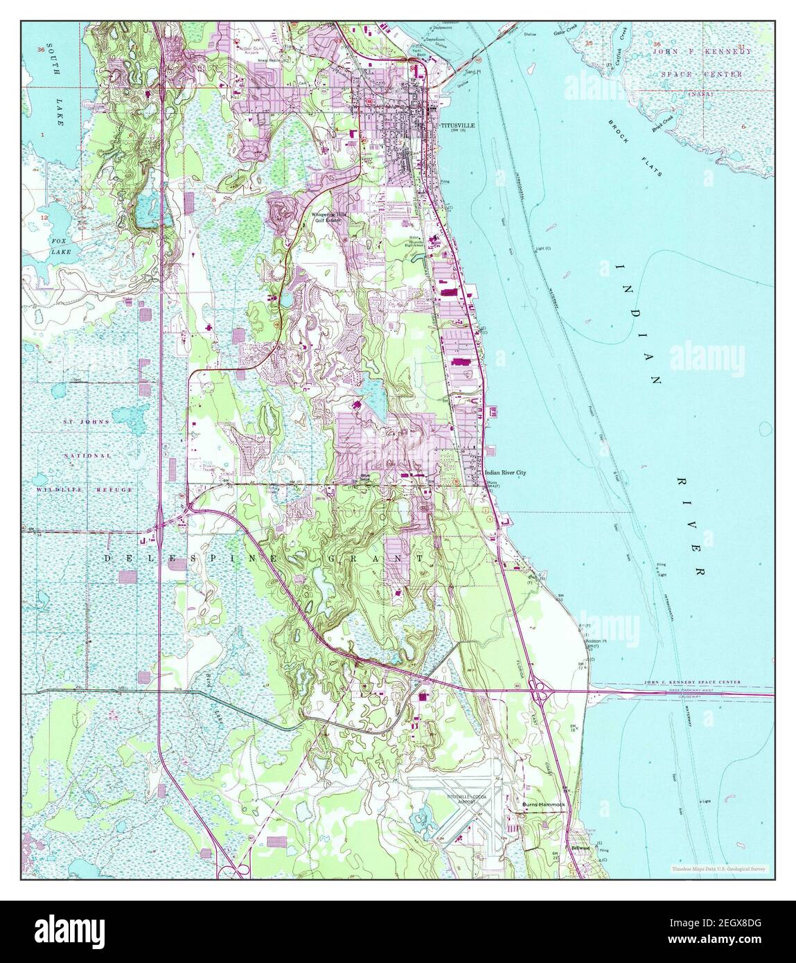 Titusville florida map Cut Out Stock Images & Pictures - Alamy
