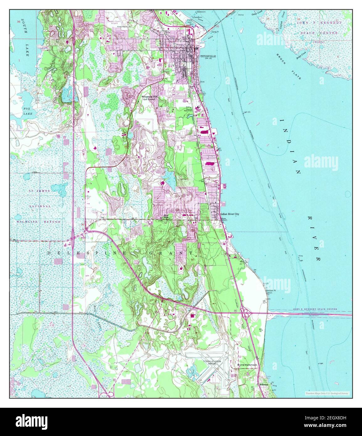 Map of titusville florida Cut Out Stock Images & Pictures - Alamy