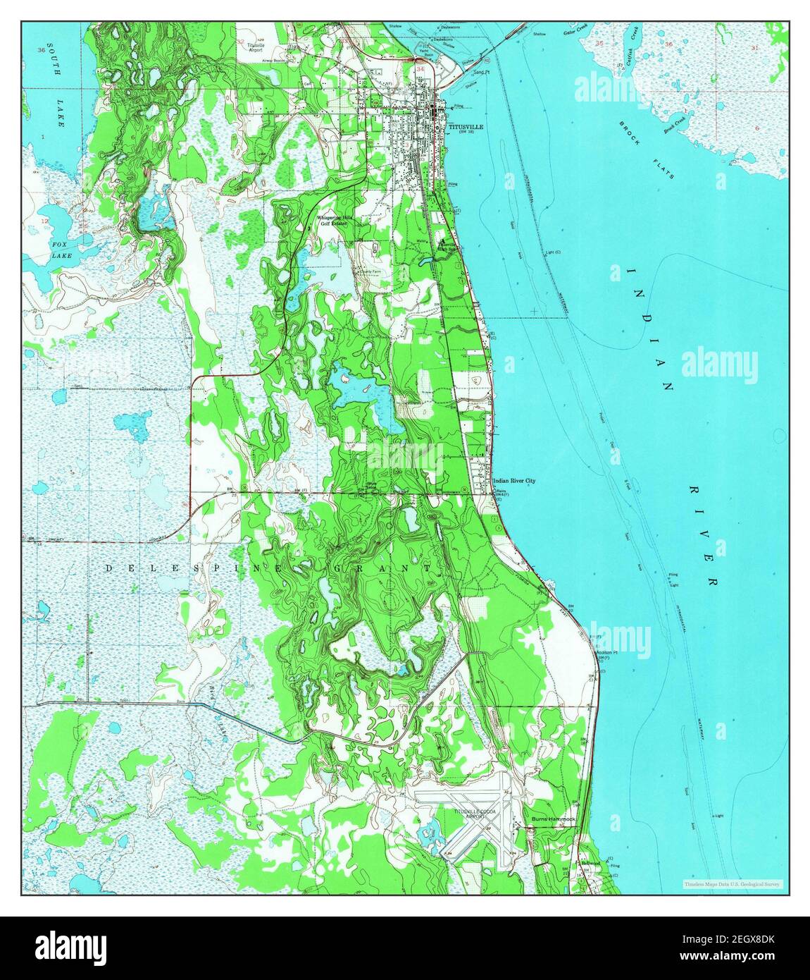 Titusville florida map Cut Out Stock Images & Pictures - Alamy