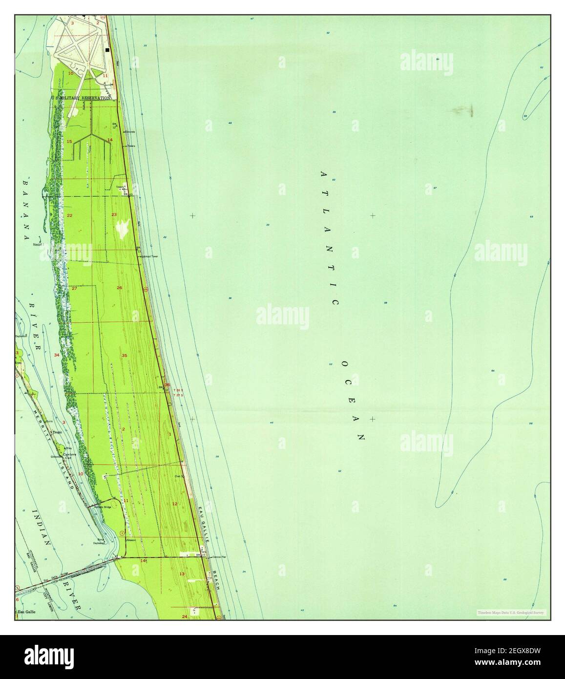 Tropic, Florida, map 1951, 1:24000, United States of America by ...