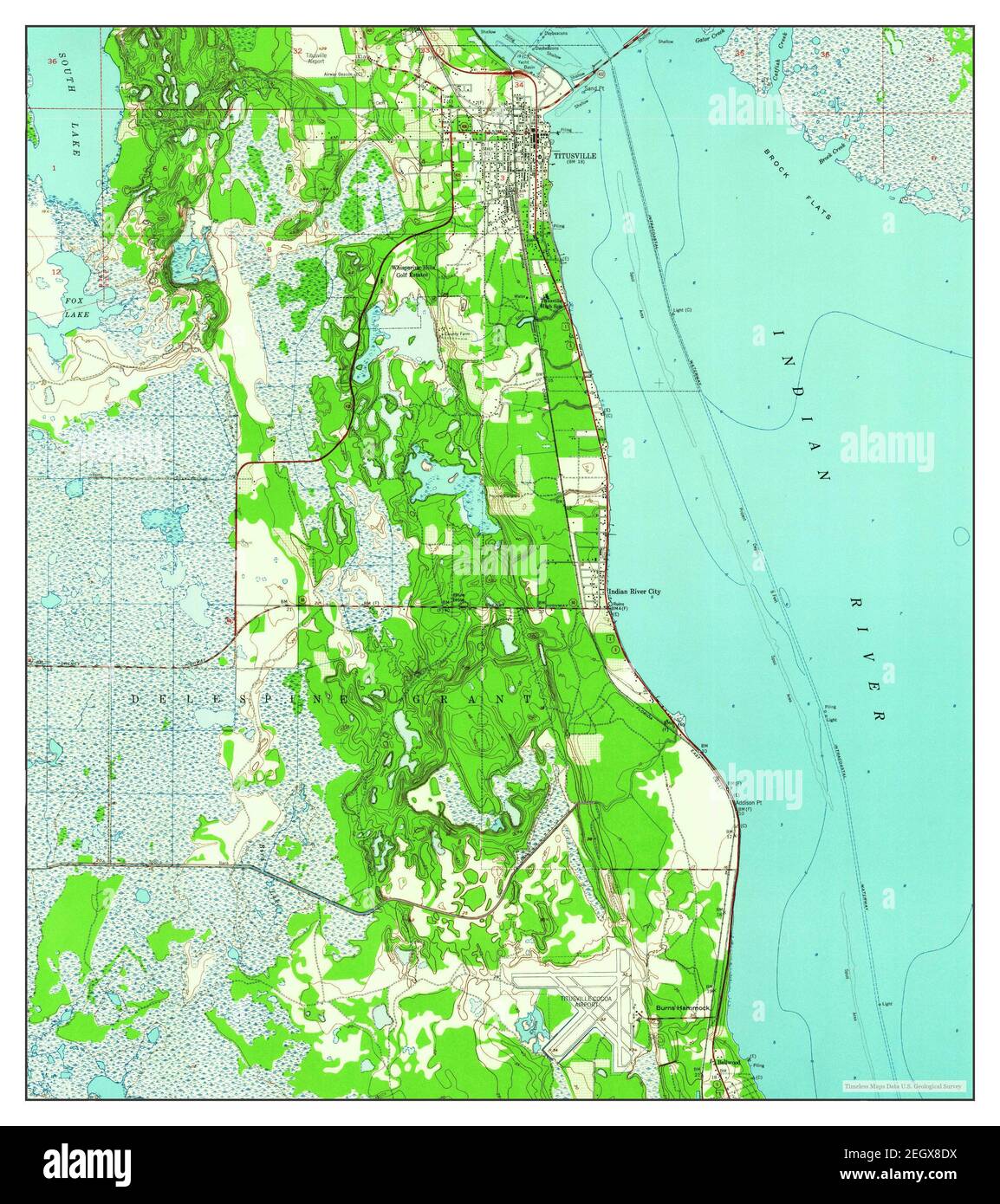 Titusville florida map hi-res stock photography and images - Alamy