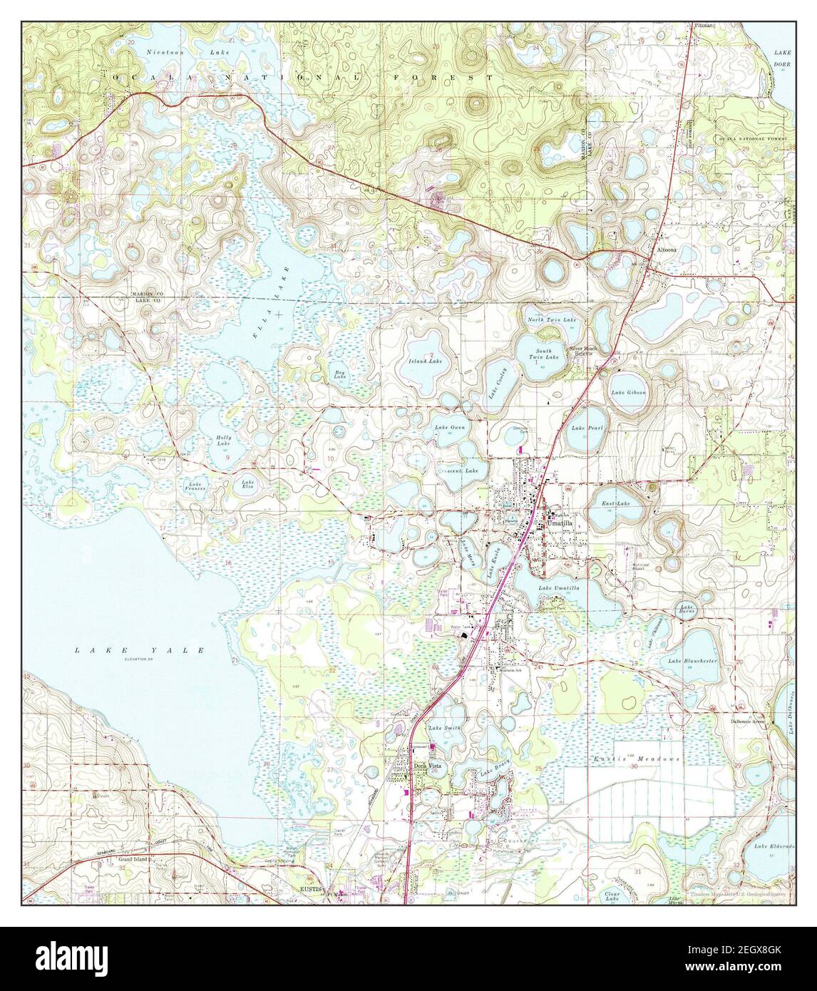 Umatilla, Florida, map 1965, 1:24000, United States of America by ...