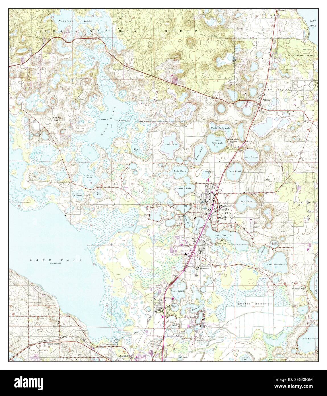 Umatilla, Florida, map 1965, 1:24000, United States of America by ...
