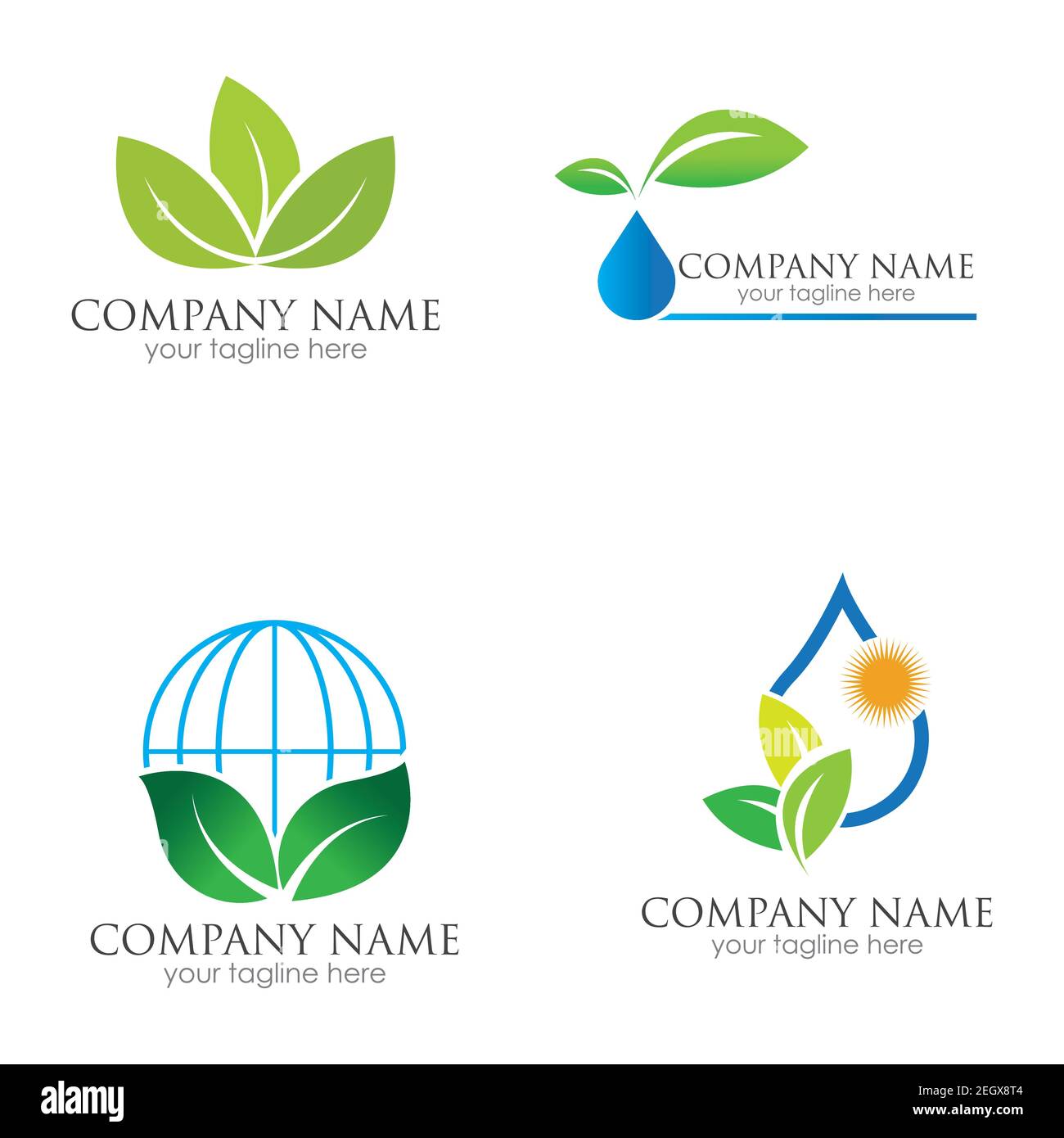 go green logo symbol vector illustration design template Stock Vector ...