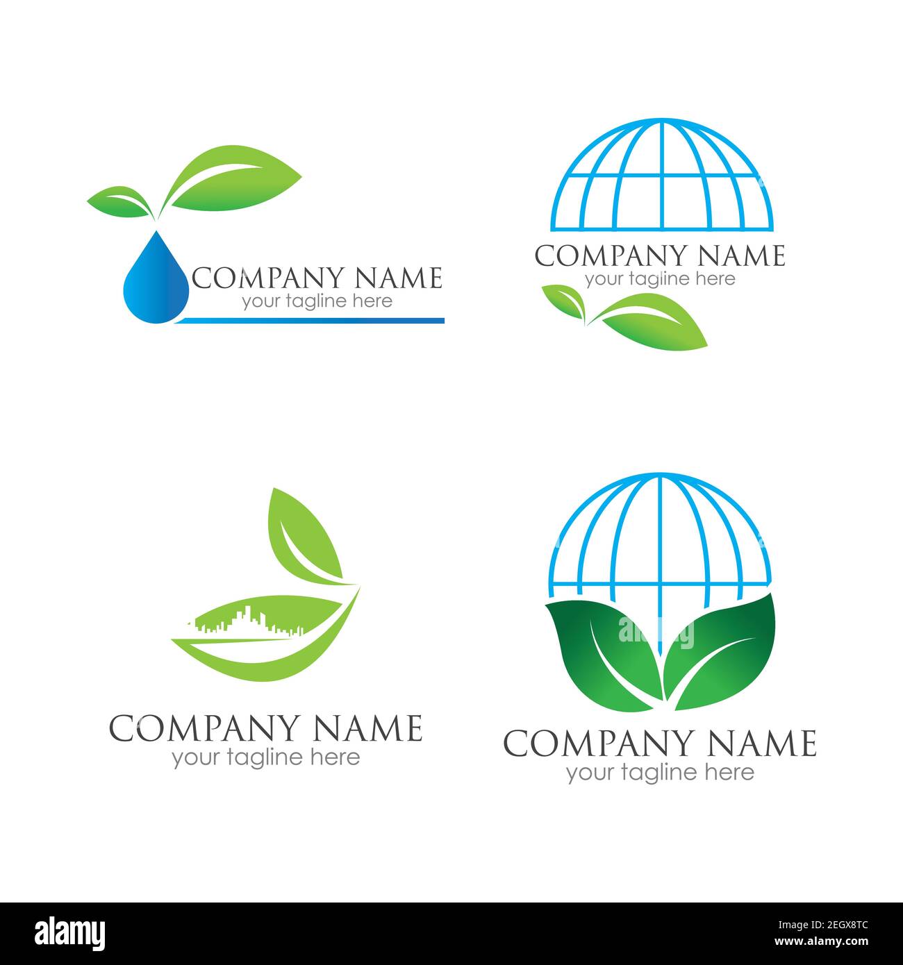go green logo symbol vector illustration design template Stock Vector ...