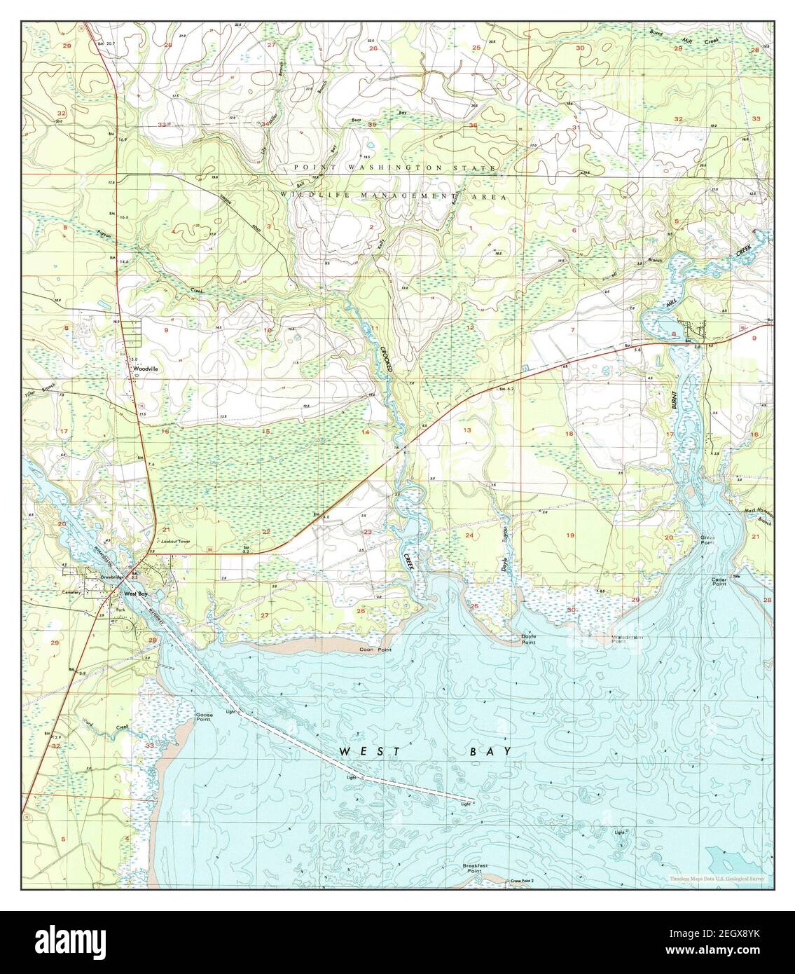 West Bay, Florida, map 1994, 1:24000, United States of America by ...