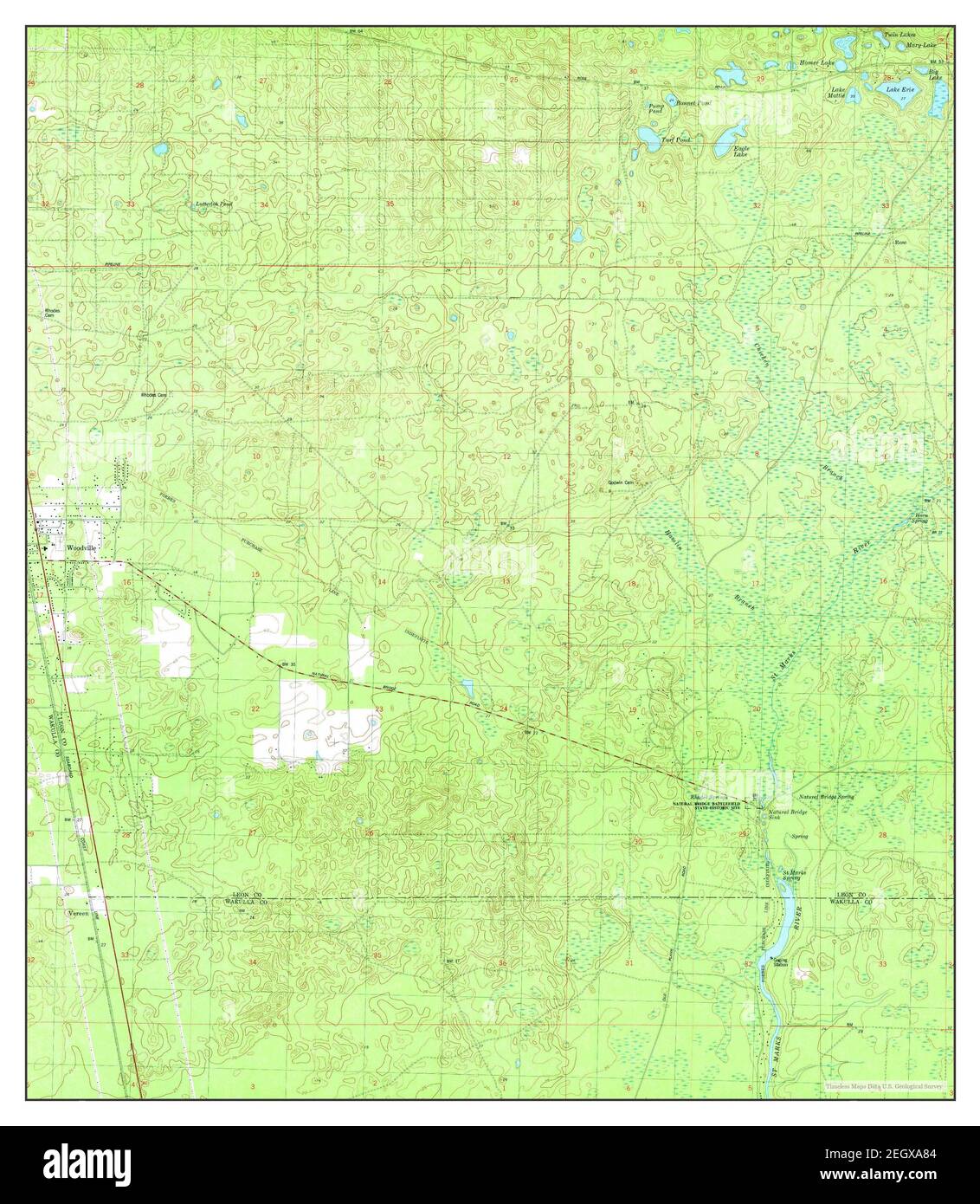 Woodville, Florida, map 1981, 1:24000, United States of America by ...