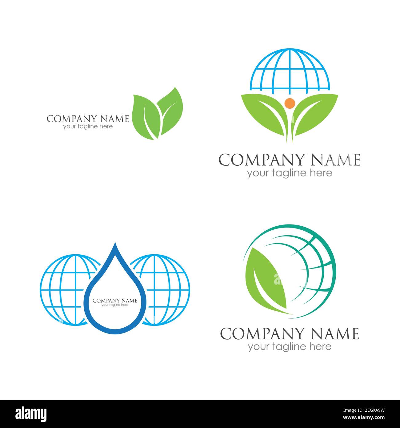 go green logo symbol vector illustration design template Stock Vector ...