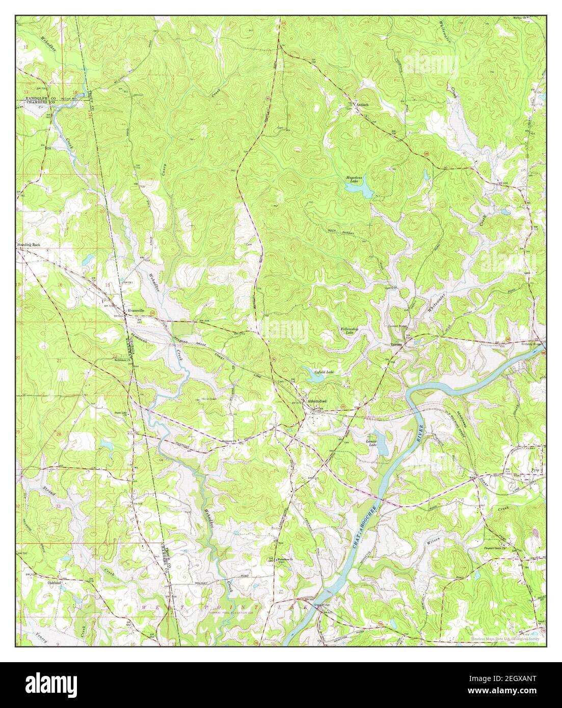 Abbottsford, Georgia, map 1964, 1:24000, United States of America by ...
