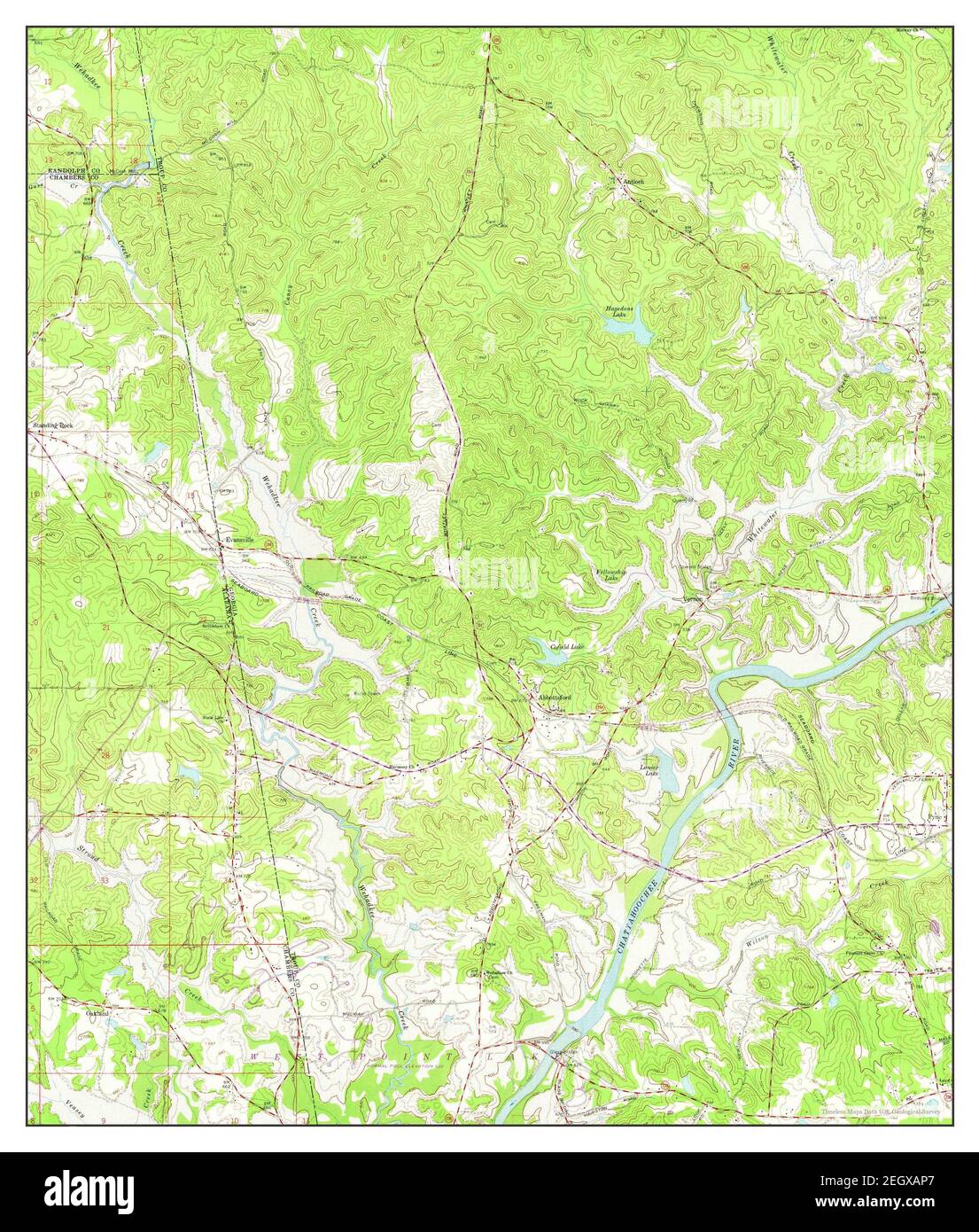 Abbottsford, Georgia, map 1964, 1:24000, United States of America by ...