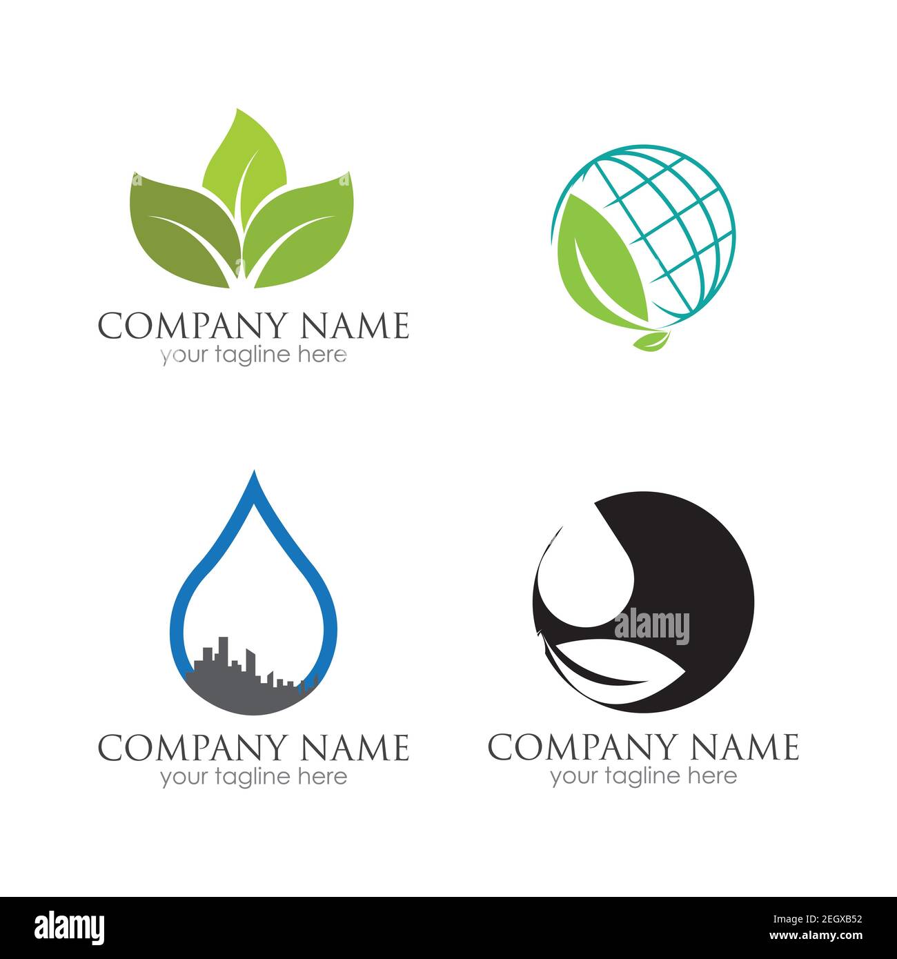 go green logo symbol vector illustration design template Stock Vector ...