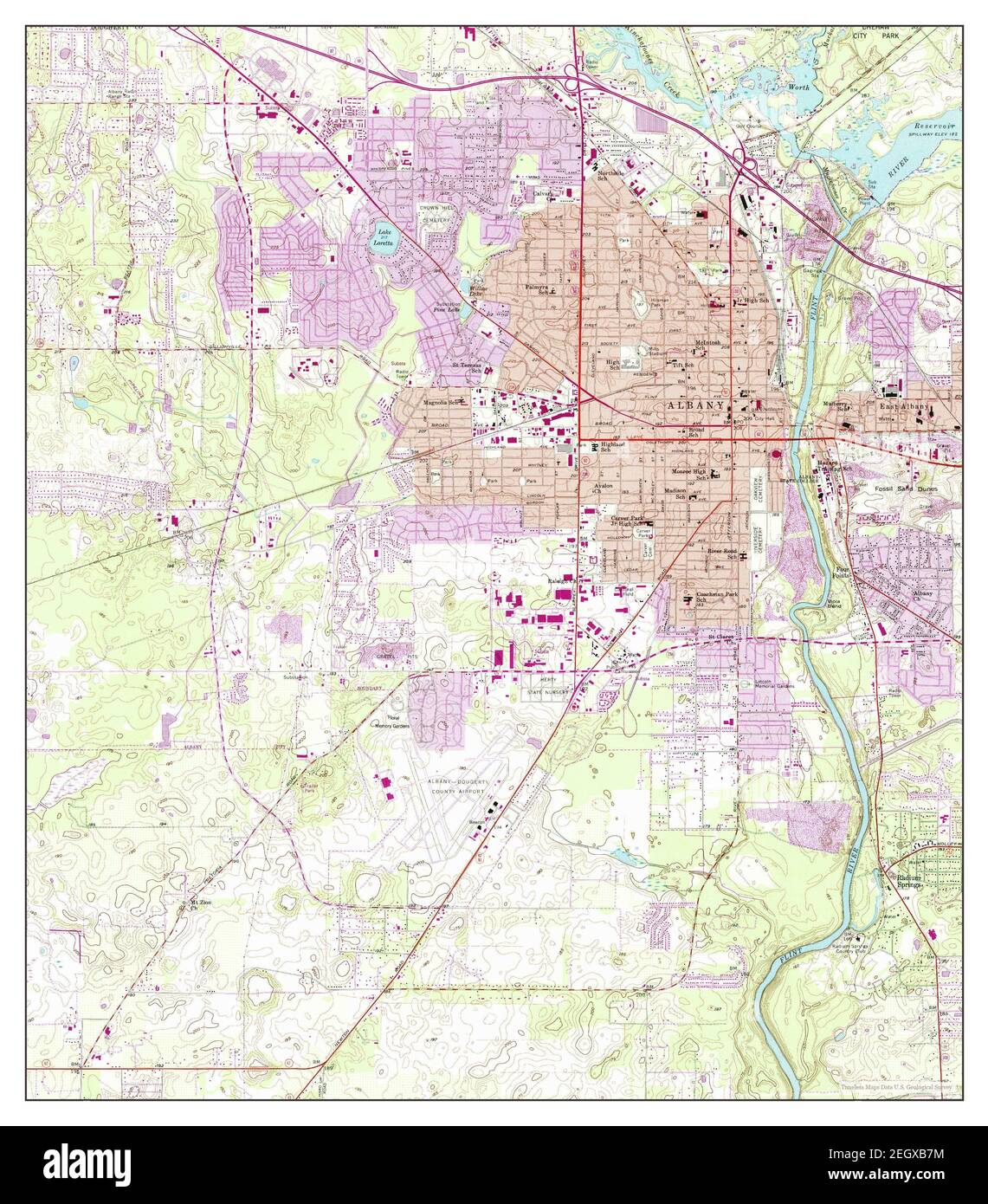 Old map of albany Cut Out Stock Images & Pictures - Alamy