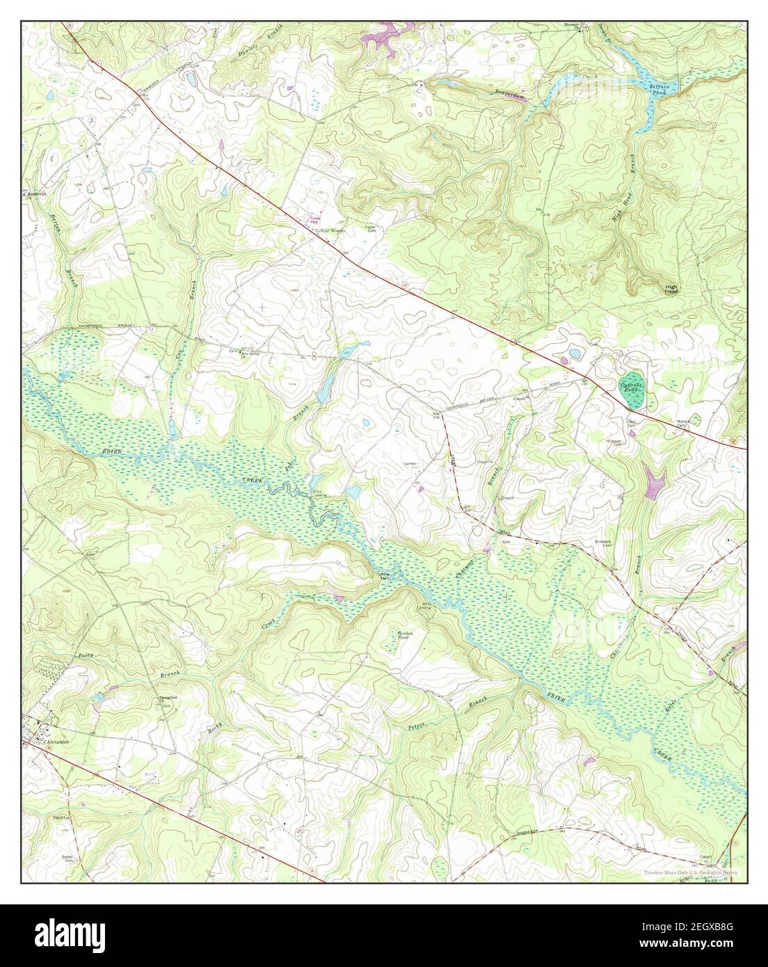 Alexander, Georgia, map 1964, 1:24000, United States of America by ...