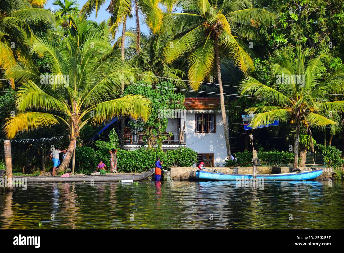 Kerala Backwaters, Kerala, India Stock Photo - Alamy