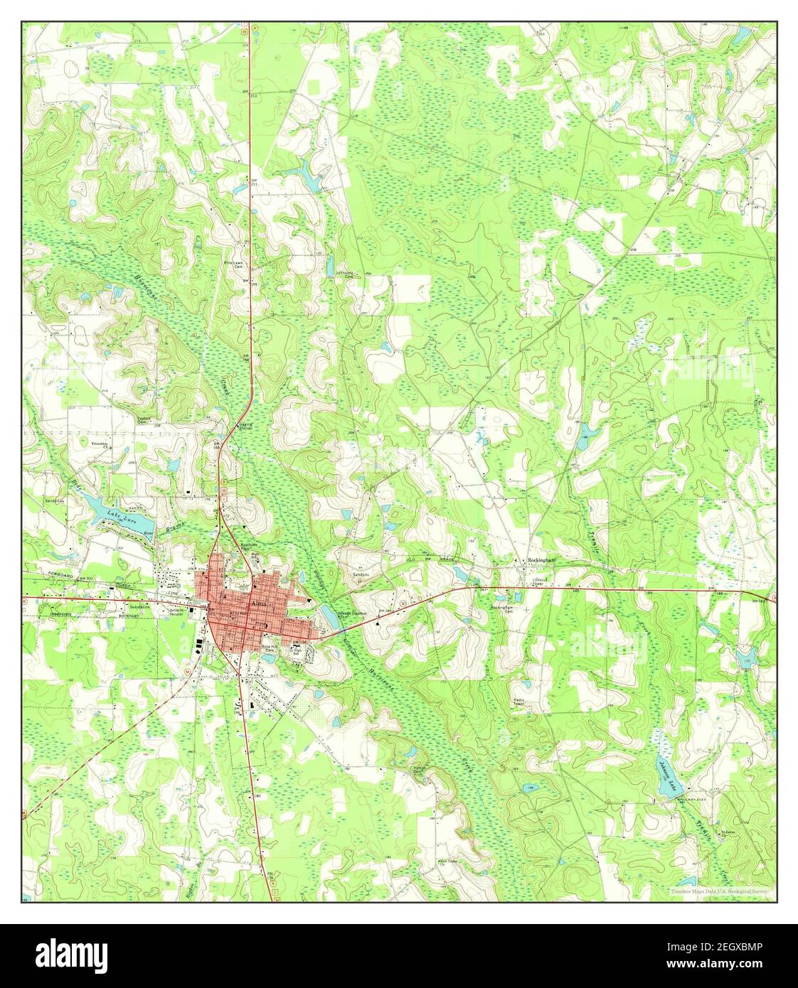 Alma georgia map hi-res stock photography and images - Alamy