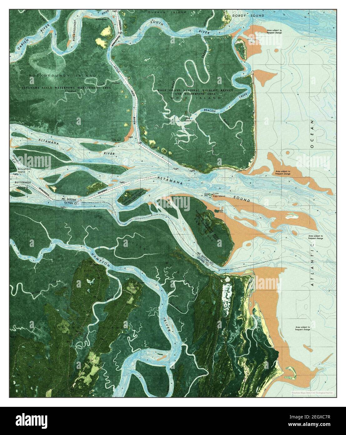 Altamaha Sound, Georgia, map 1979, 1:24000, United States of America by ...