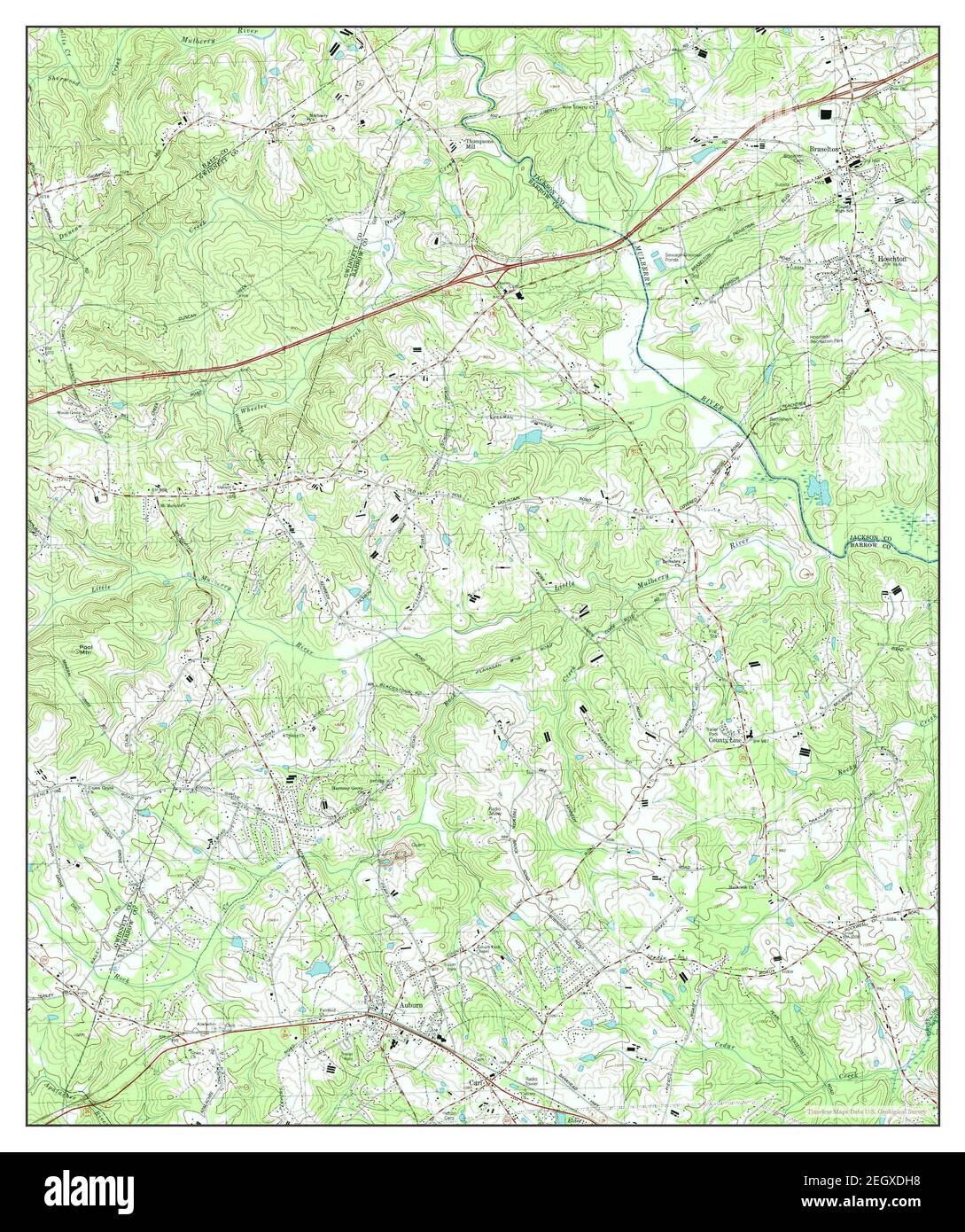 Auburn, Georgia, map 1993, 1:24000, United States of America by ...